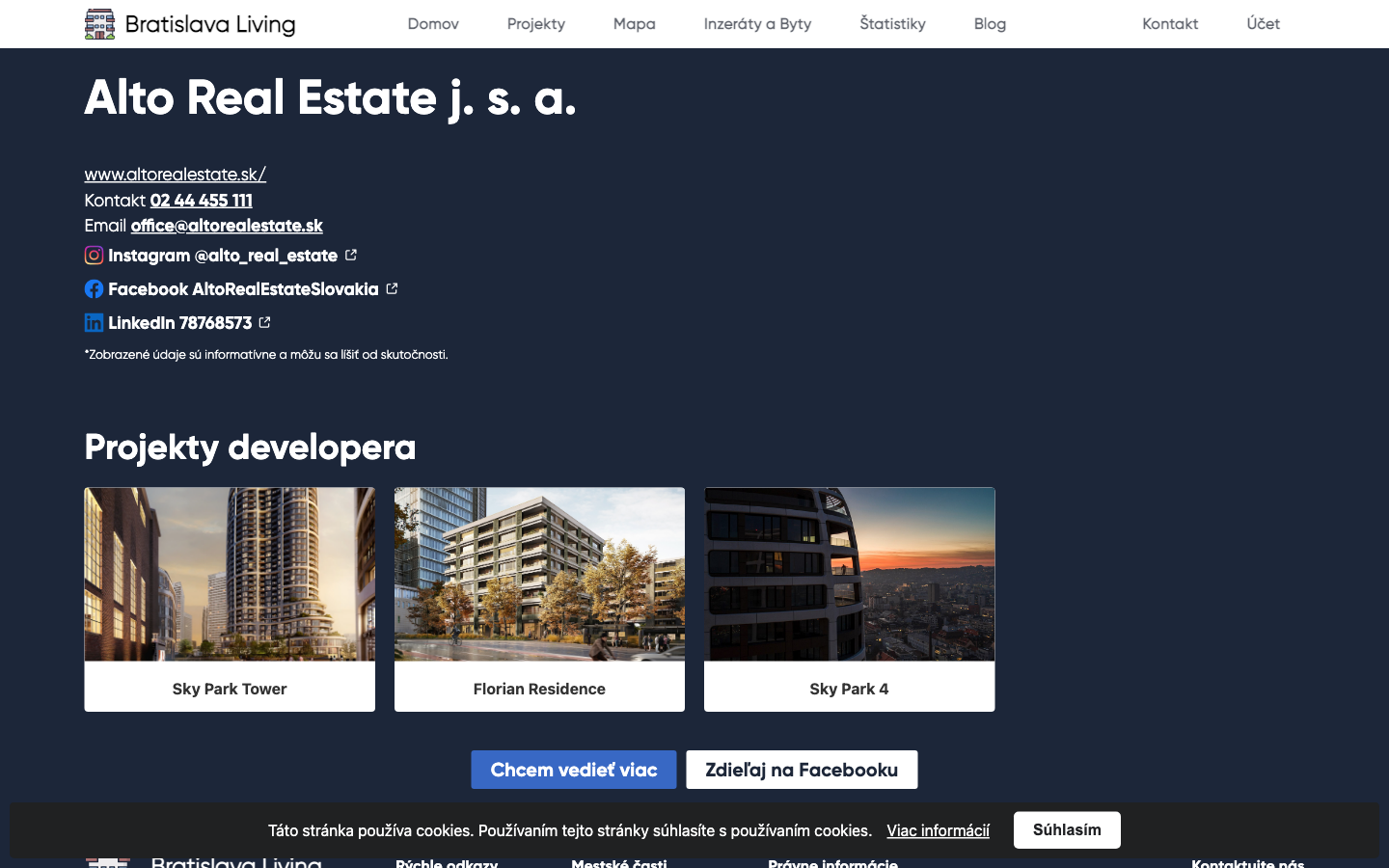 Alto Real Estate j. s. a. - Developer v Bratislave | Projekty a Novostavby