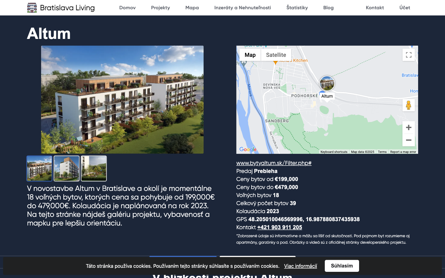 Altum novostavba developerský projekt v Bratislave | Byty v Bratislave