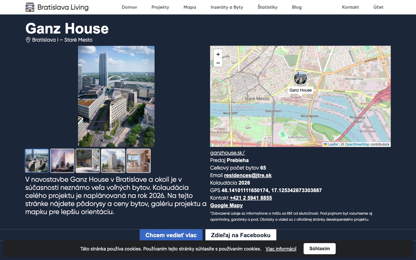 Ganz House novostavba developerský projekt v Bratislave | Byty v Bratislave
