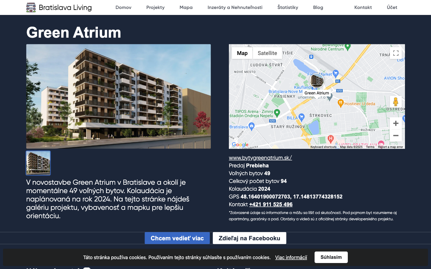 Green Atrium novostavba developerský projekt v Bratislave | Byty v Bratislave