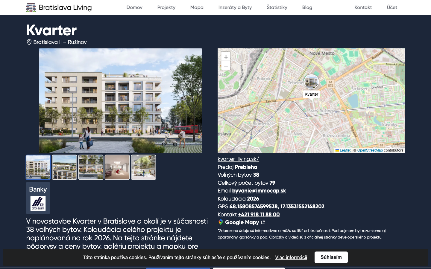 Kvarter novostavba developerský projekt v Bratislave | Byty v Bratislave