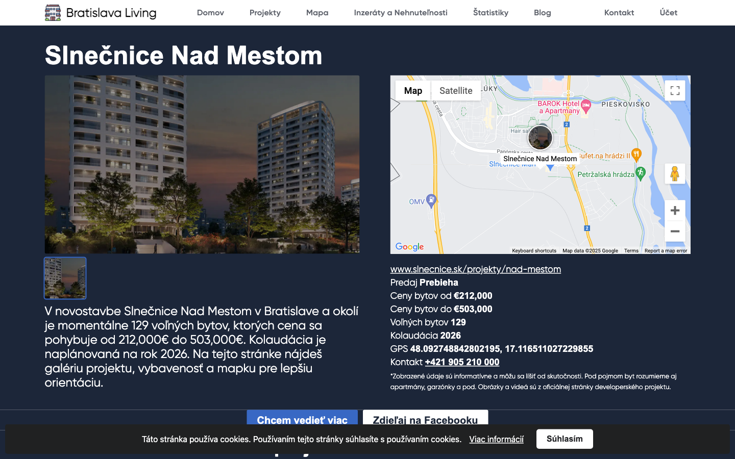Slnečnice Nad Mestom novostavba developerský projekt v Bratislave ...